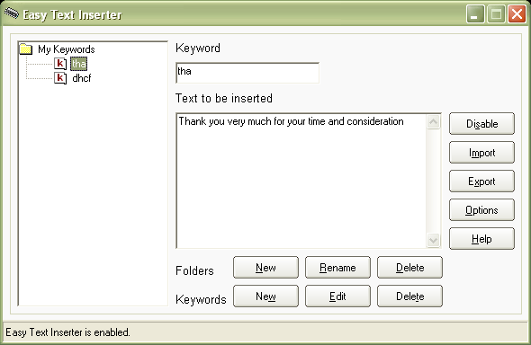 Easy Text Inserter latest version - Get best Windows software