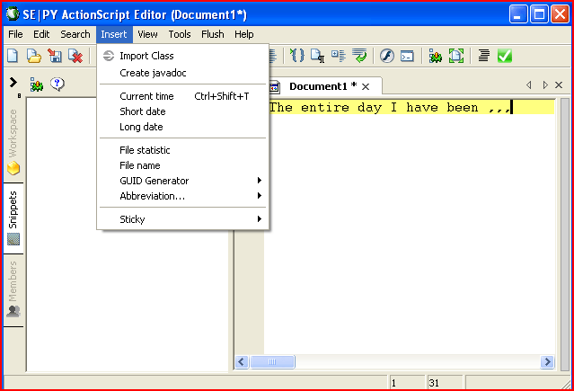 SE|PY ActionScript Editor download for free - SoftDeluxe
