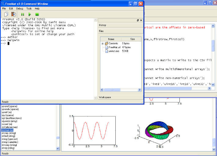 FreeMat download for free - SoftDeluxe