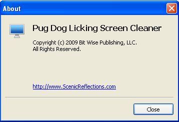 Pug Dog Licking Screen Cleaner download for free - SoftDeluxe