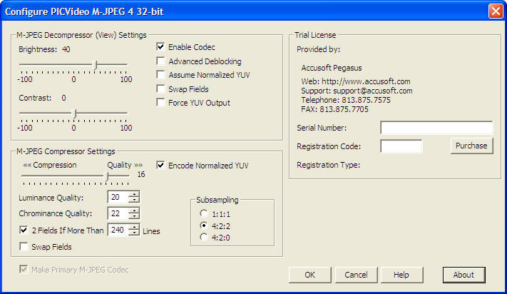 Accusoft PICVideo Motion JPEG download for free - SoftDeluxe