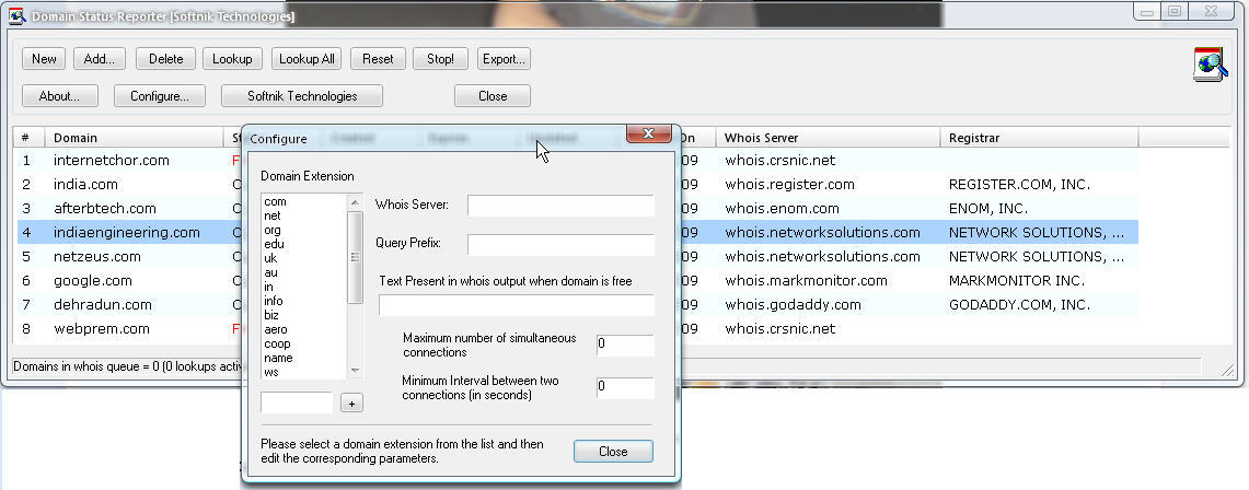 Domain Status Reporter latest version - Get best Windows software