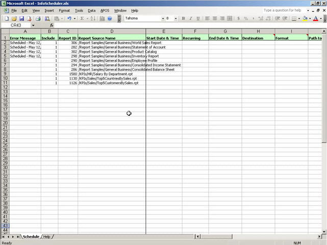 APOS InfoScheduler for SAP BusinessObjects XI latest version - Get best ...