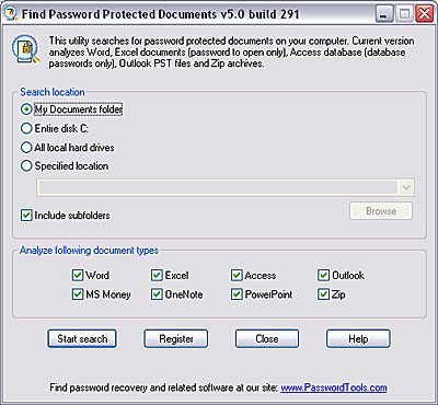 Find Password Protected Documents download for free - SoftDeluxe