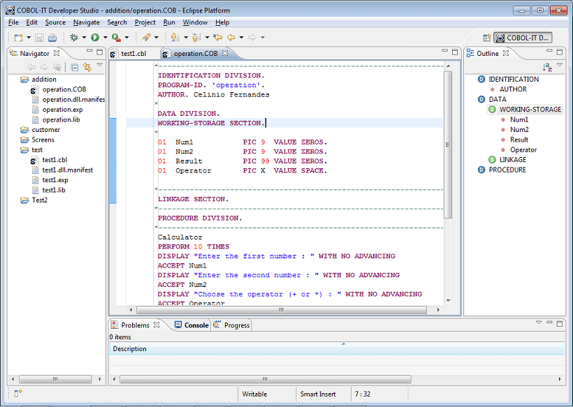 COBOL-IT Developer Studio download for free - SoftDeluxe