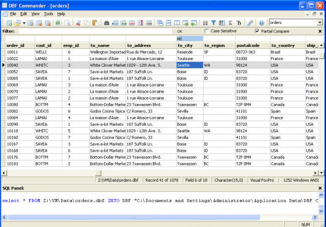 DBF Commander download for free - SoftDeluxe