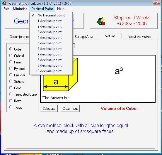 Geometry Calculator download for free - SoftDeluxe