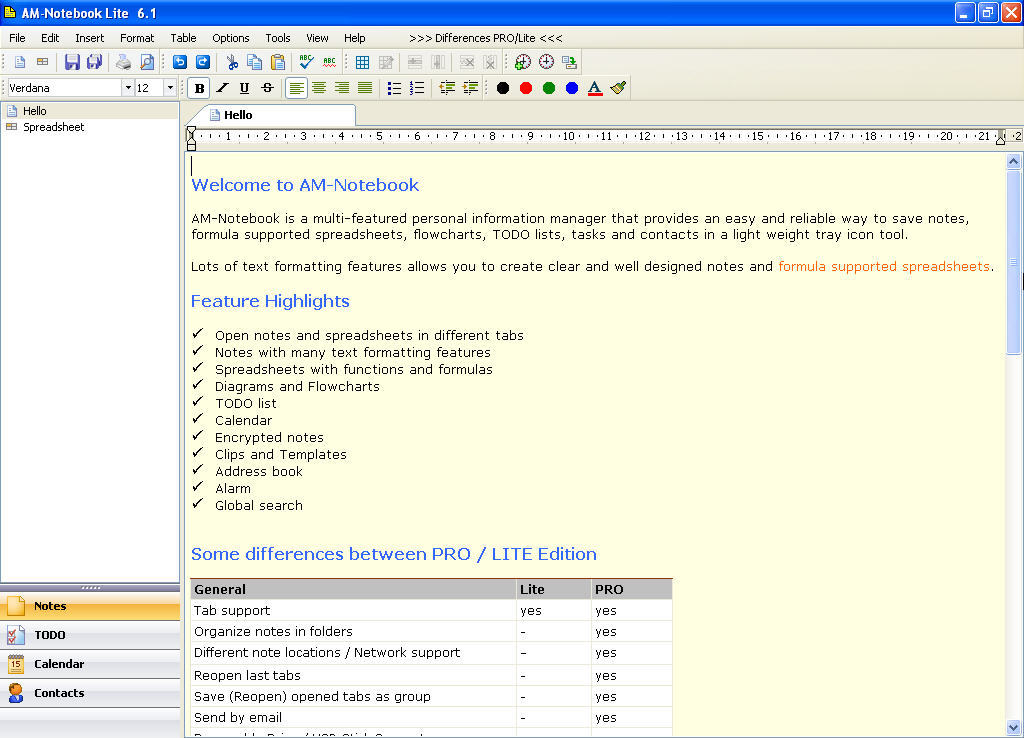 AM-Notebook latest version - Get best Windows software