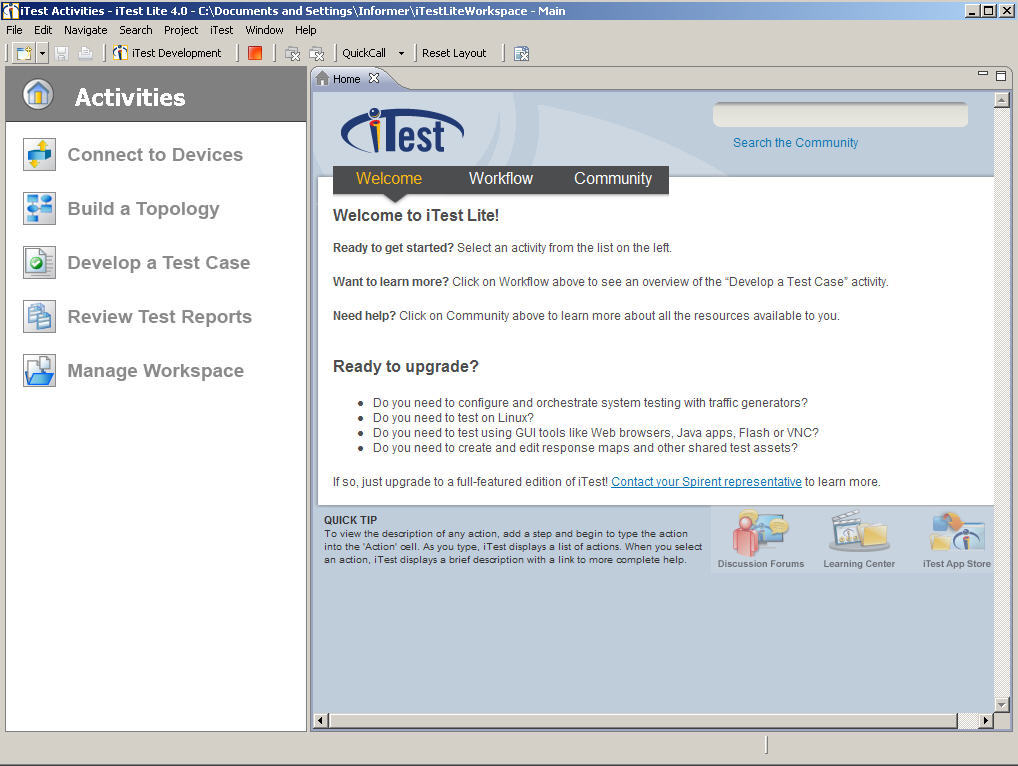 Open Itest File