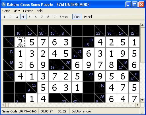 Kakuro Cross Sums Puzzle latest version - Get best Windows software