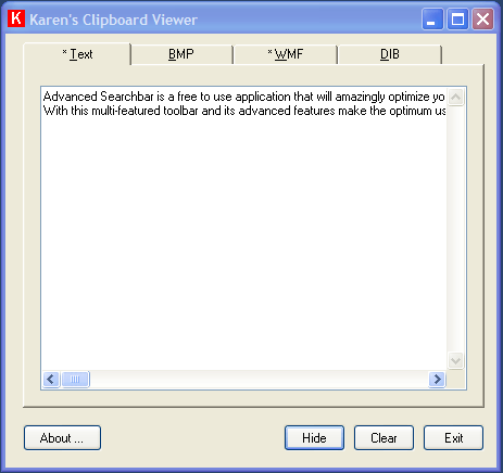 Karen's Clipboard Viewer latest version - Get best Windows software