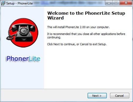Phonerlite Einrichten