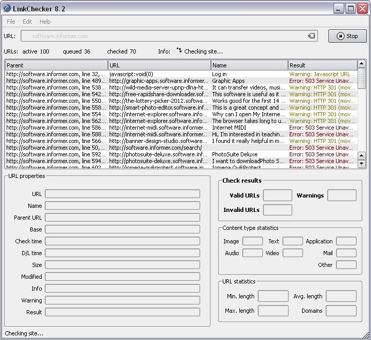 LinkChecker download for free - SoftDeluxe