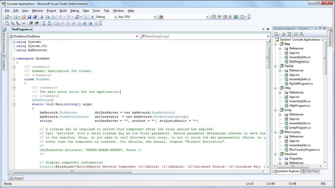 ActiveXperts Network Component download for free - SoftDeluxe