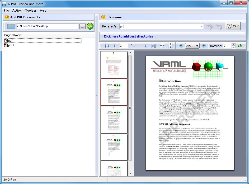 A-PDF Preview and Move download for free - SoftDeluxe