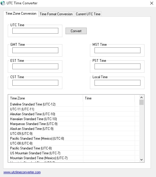 UTC Time Converter Latest Version Get Best Windows Software