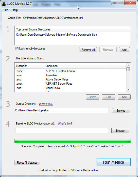 SLOC Metrics latest version - Get best Windows software