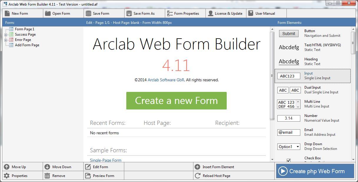 Arclab Web Form Builder download for free - SoftDeluxe