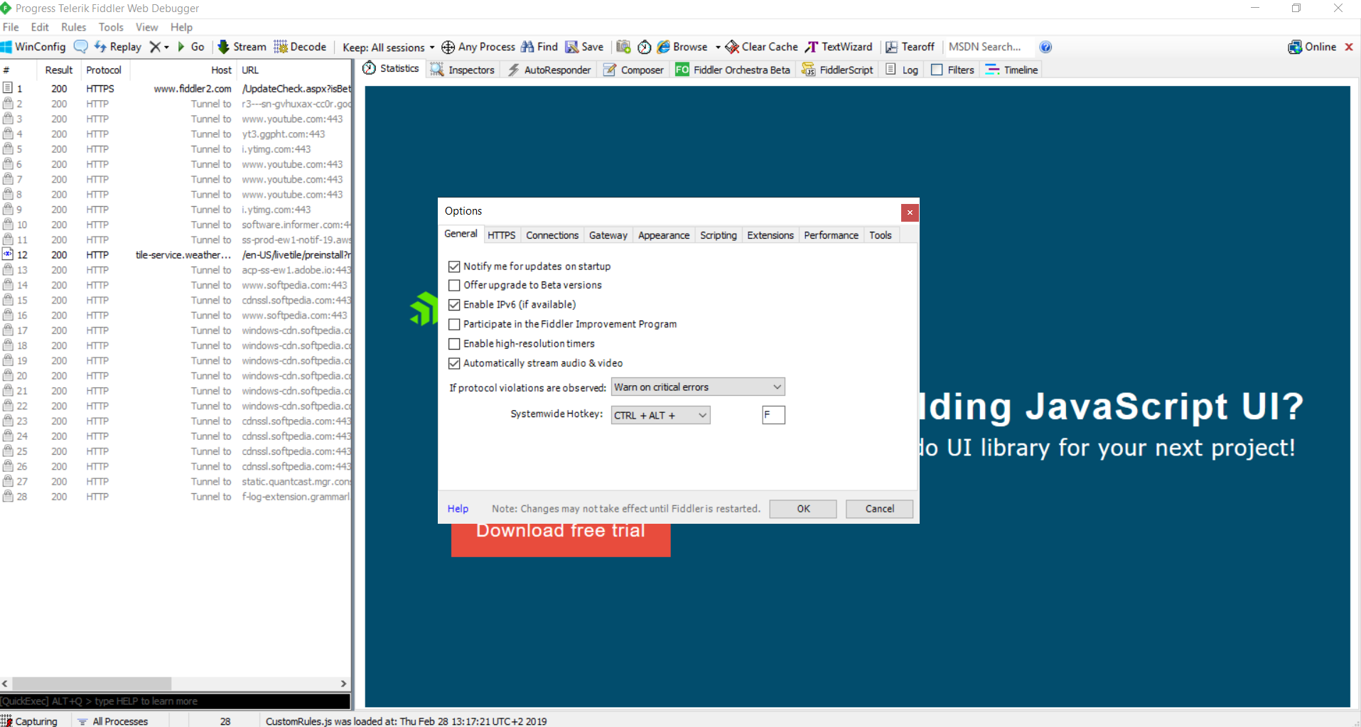 Progress Telerik Fiddler latest version - Get best Windows software