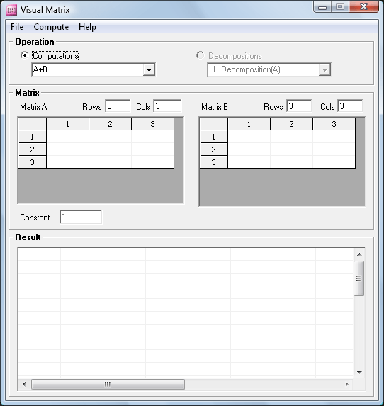 Visual Matrix download for free - SoftDeluxe