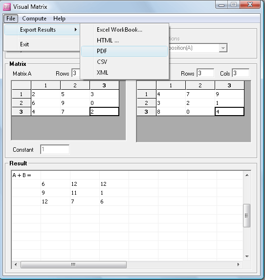 Visual Matrix download for free - SoftDeluxe