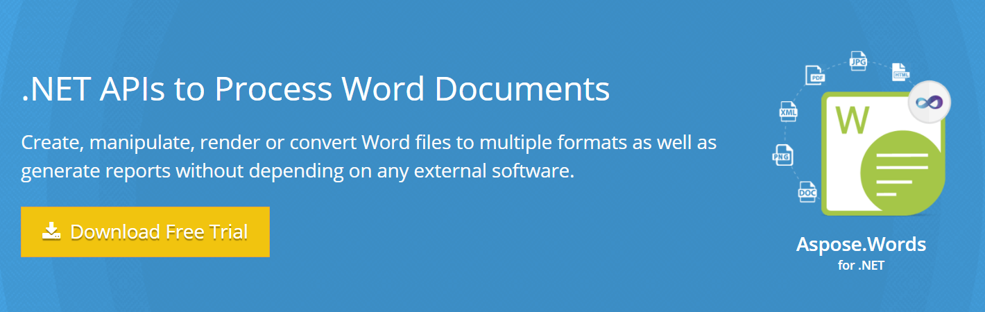 Aspose.Words for .NET latest version - Get best Windows software