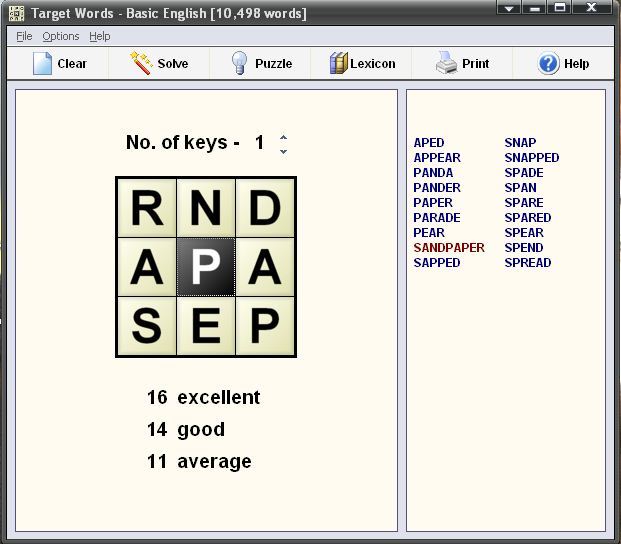 Target Words download for free - SoftDeluxe