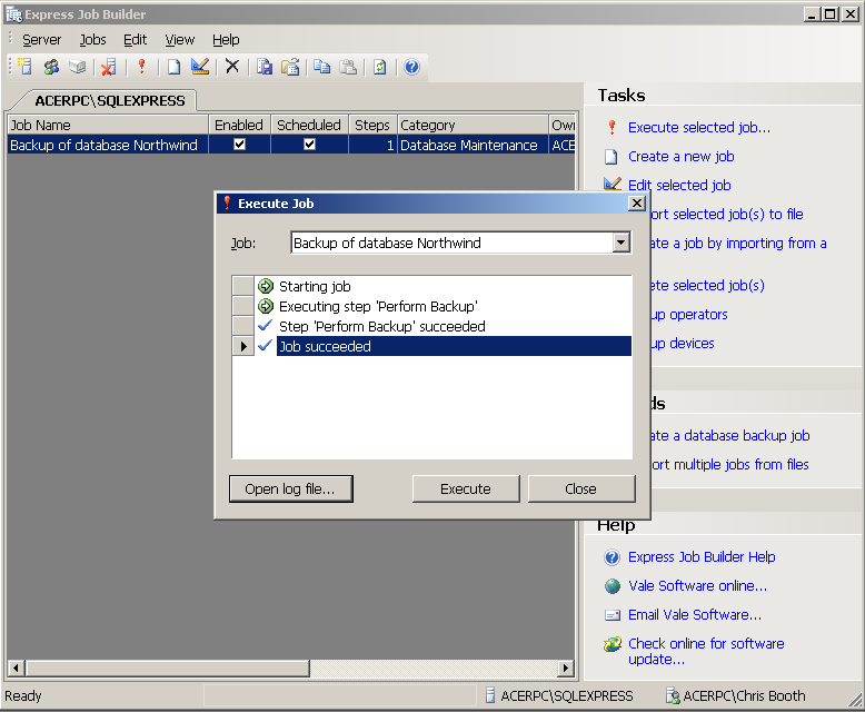 Vale Software SQL Express Agent latest version - Get best Windows software